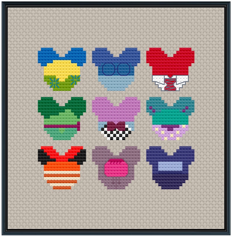 Mouse Ears Feelings Stitch Pattern .PDF - Instant Download - Etsy