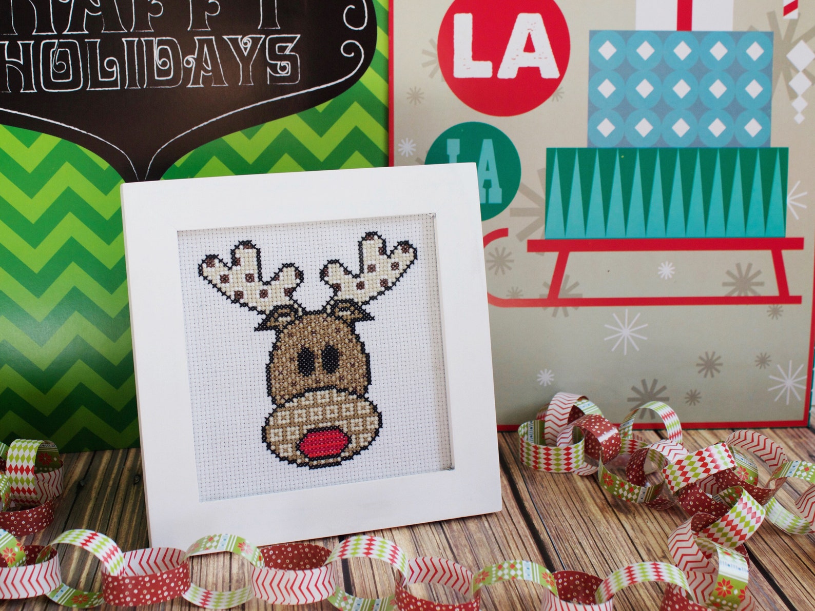 Rudolph Cross Stitch Pattern .PDF Instant Download - Etsy