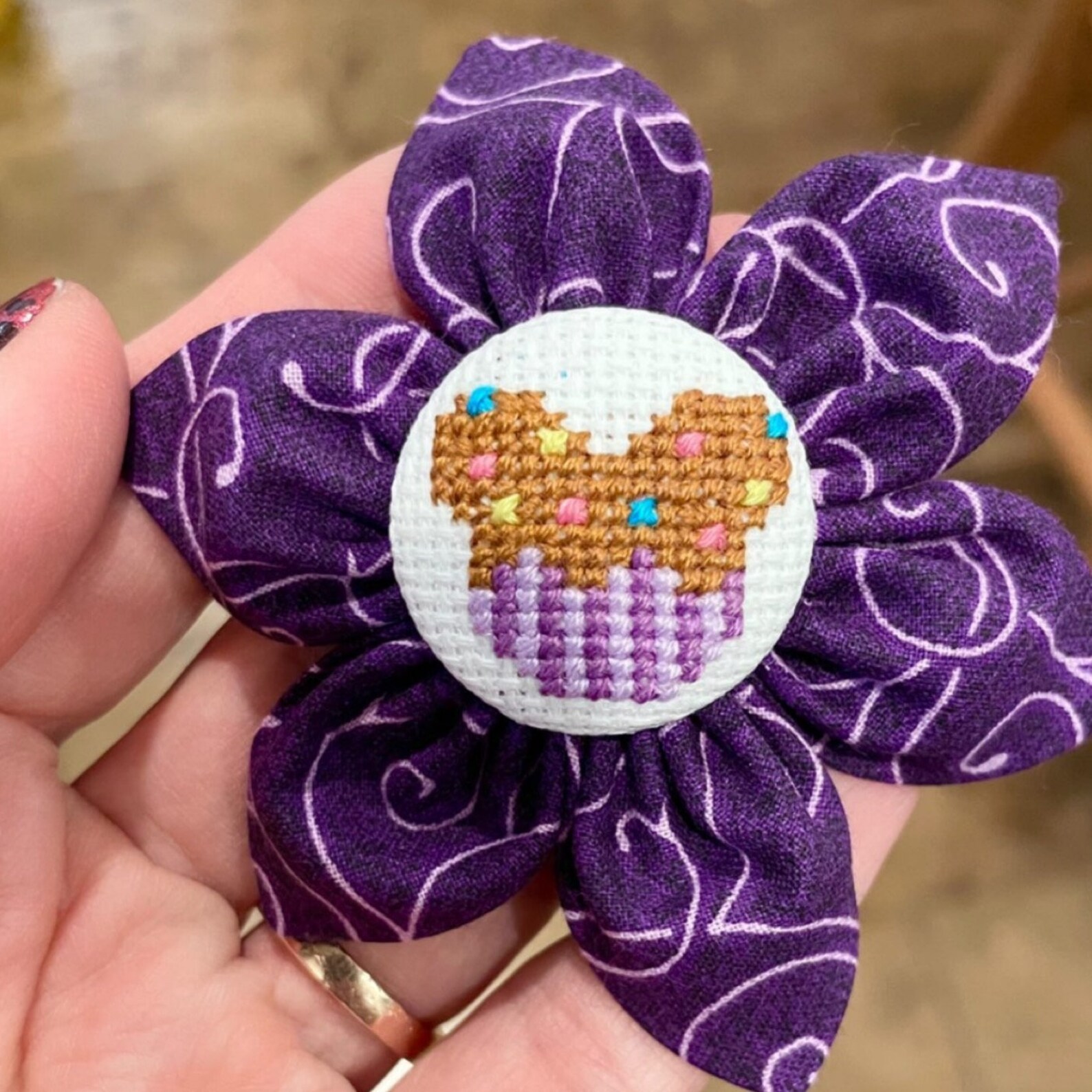 Mouse Ears Birthday Cupcake Cross Stitch Pattern .PDF - Etsy