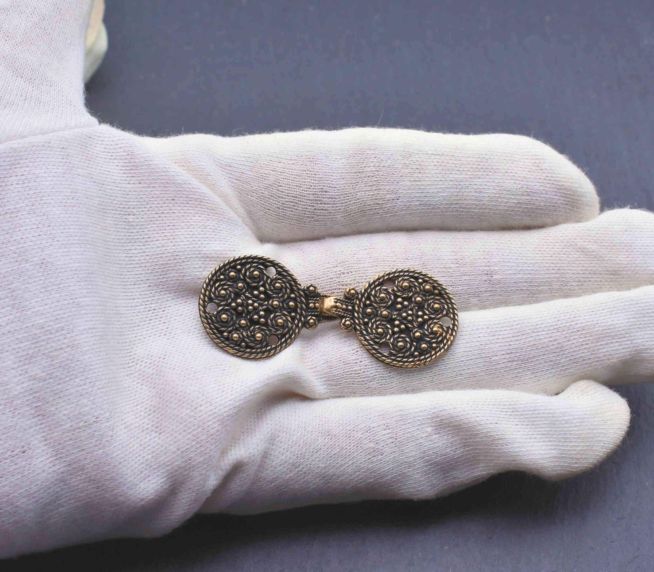 Birka Garment Clasp in Bronze Granulation Technique - Medieval ...
