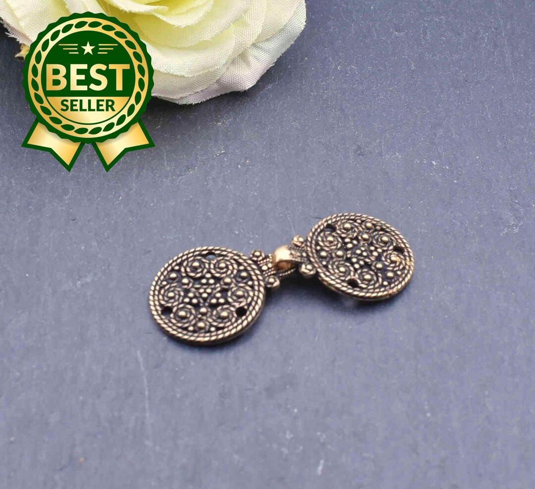 Birka Garment Clasp in Bronze Granulation Technique Medieval ...