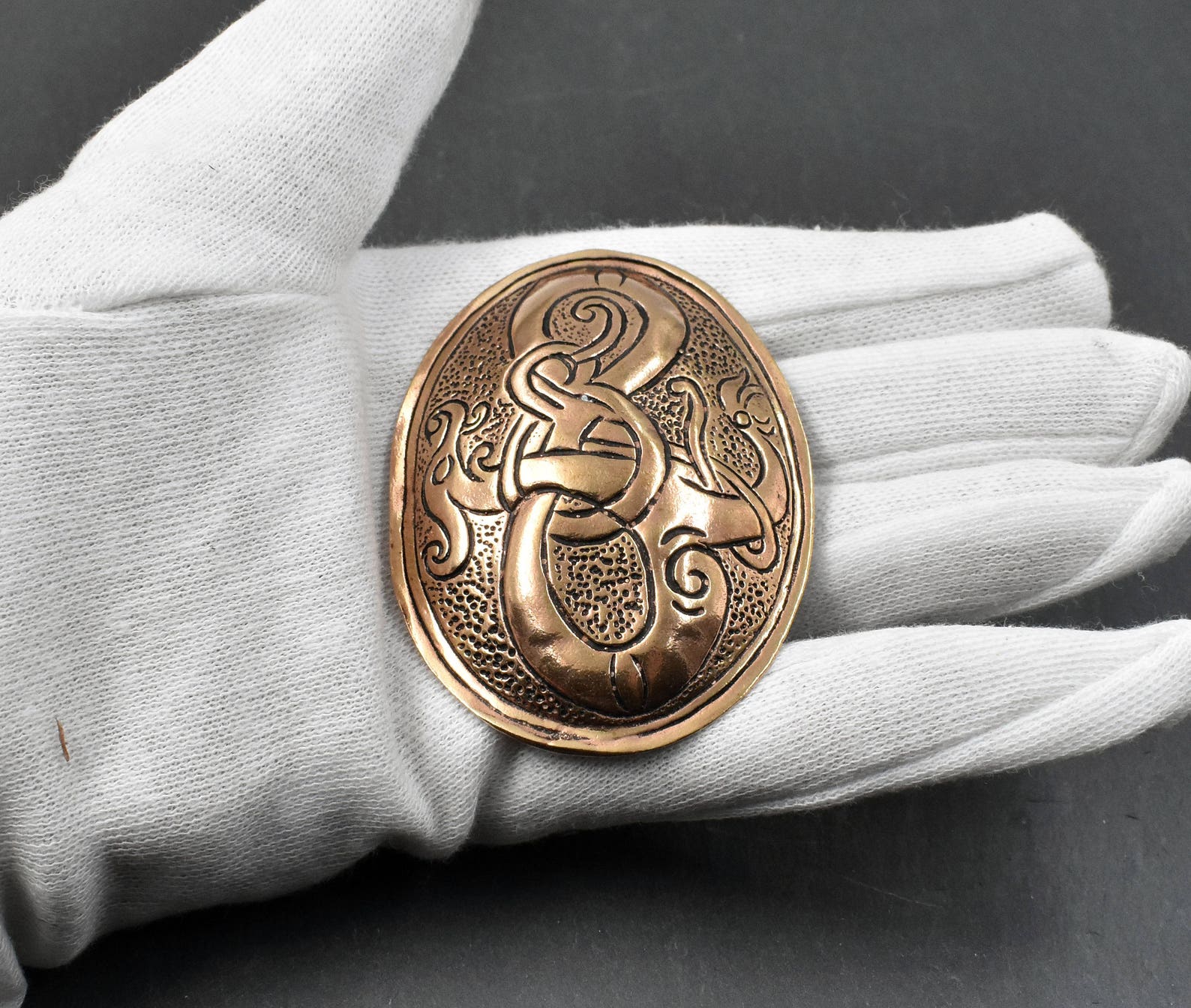 Viking Apron Brooch Set in Broa or Oseberg Style - Bronze Medieval ...