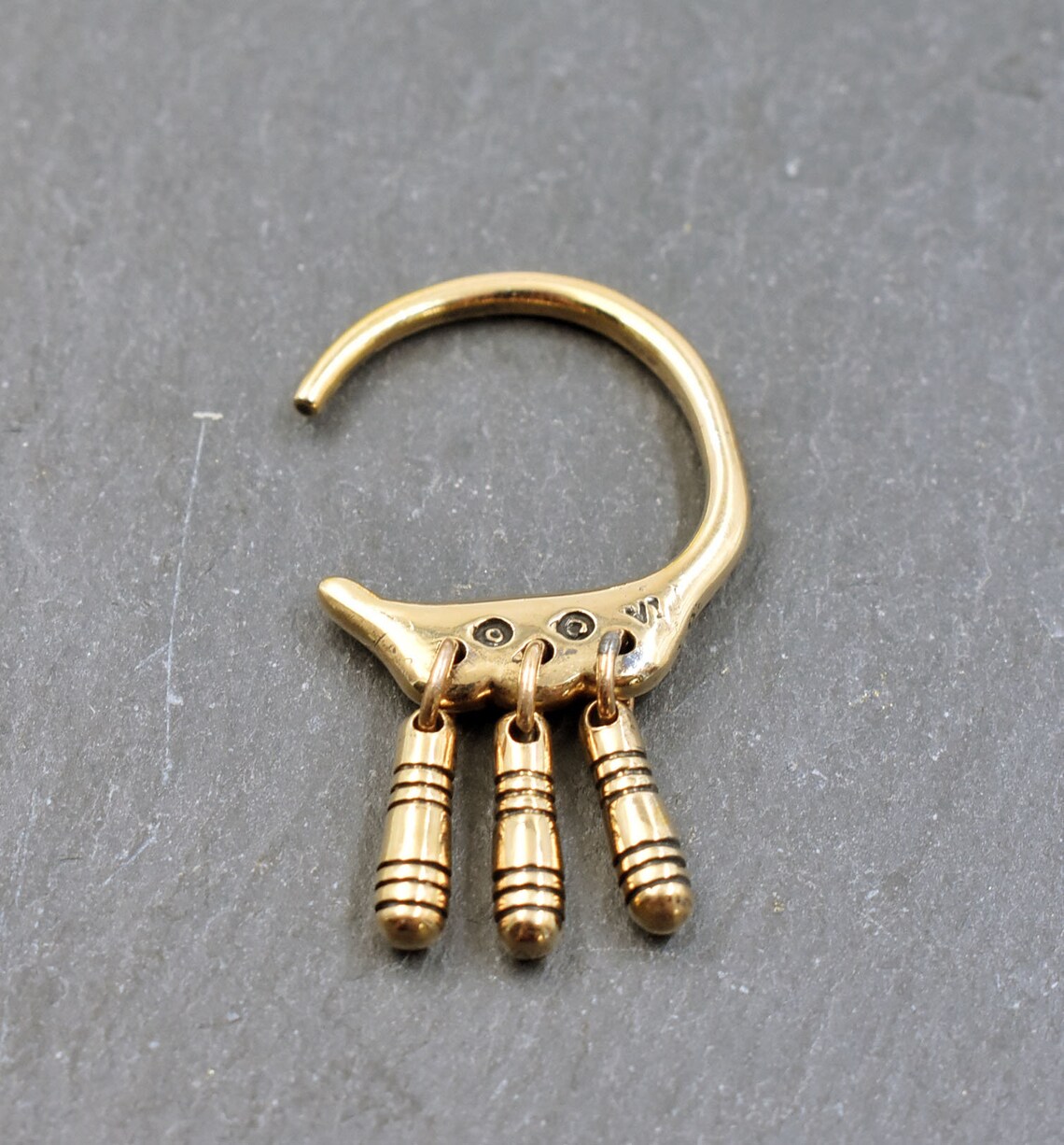 Alemannic Temple Ring Germanic Bronze Earring Replica - Etsy