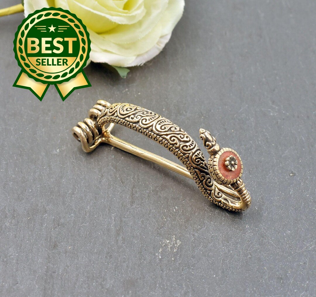 Replica of a Celtic Fibula Made of Bronze Celtic Jewelry for the Peplos ...