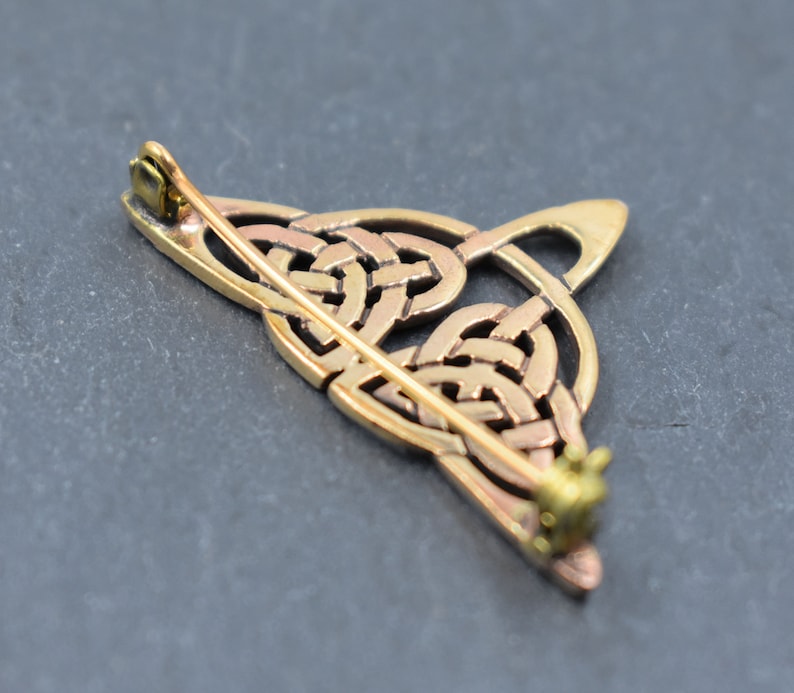 Small Celtic Brooch Triangular Brooch With Typical Celtic - Etsy
