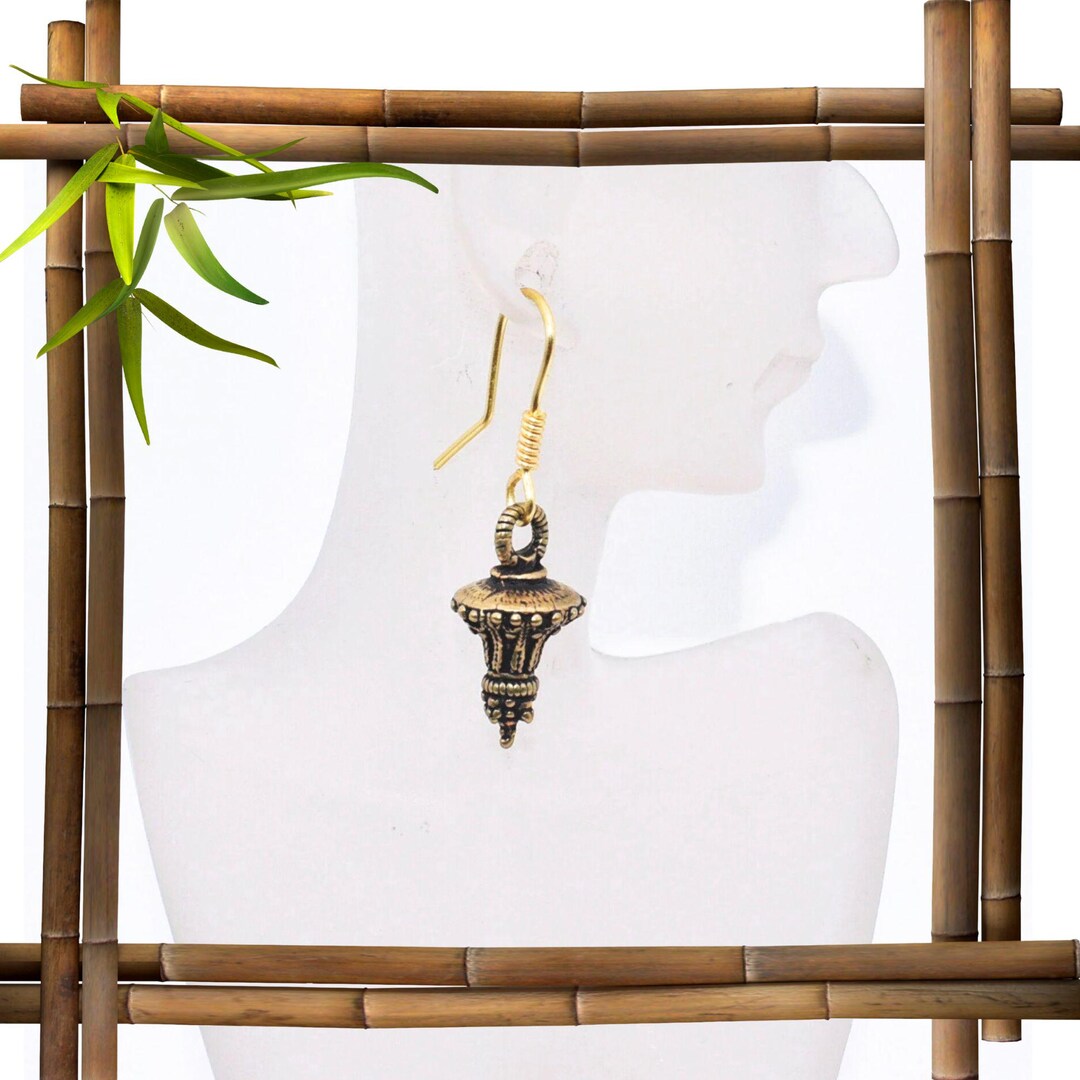 Germanic Earrings With Berlocks - Silver or Bronze - Alemannic Dangle ...