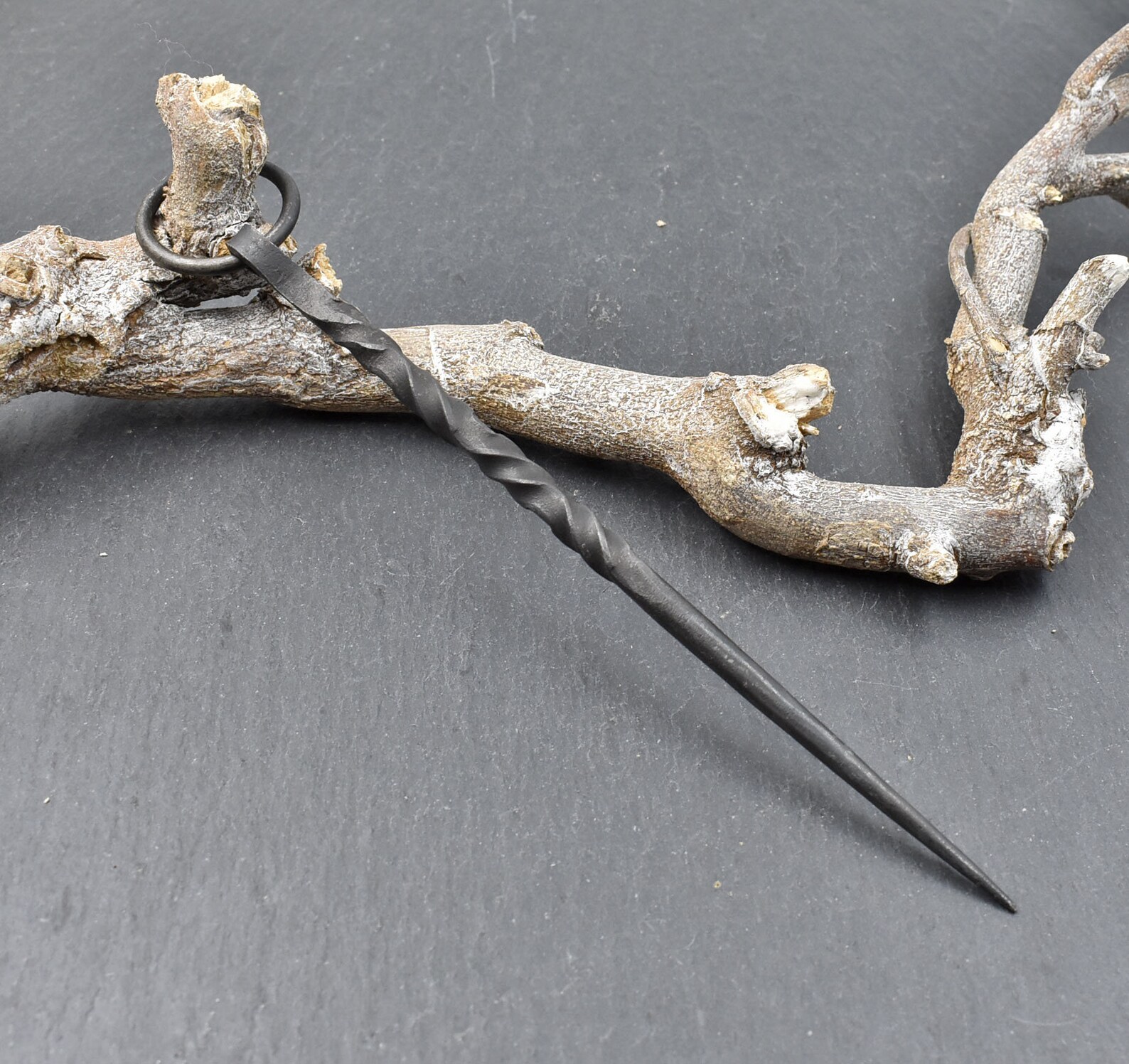 Hand Forged Robe Needle of the Rus Vikings Medieval Ring Pin - Etsy