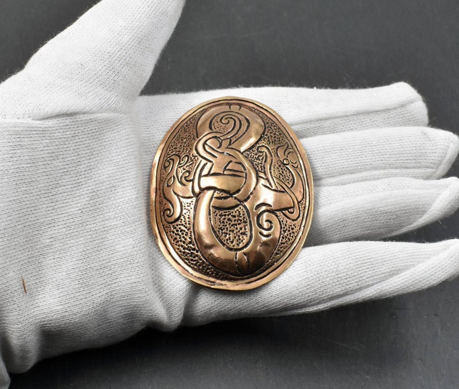 Viking Apron Brooch Set in Broa or Oseberg Style - Bronze Medieval ...