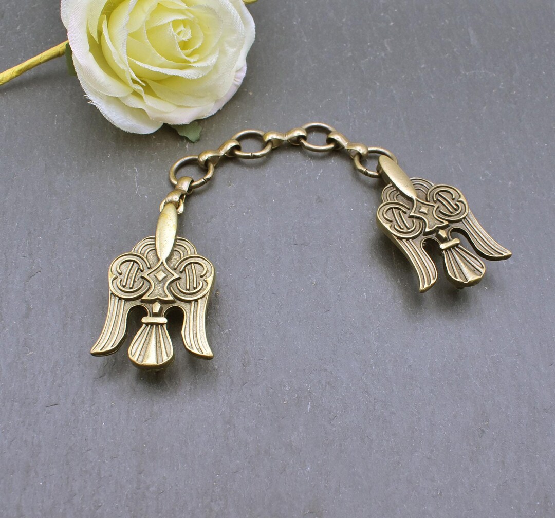 Hugin and Munin Clasp for Riveting - Medieval Cloak Clasp by BELANAS ...