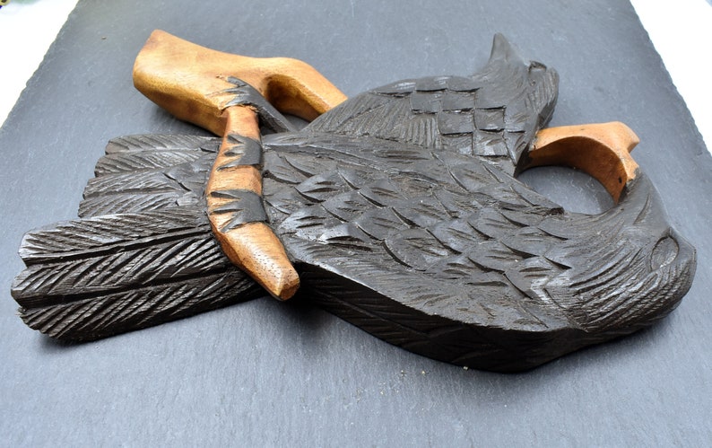 Drinking Horn Stand Odin's Ravens Hugin and Munin as - Etsy