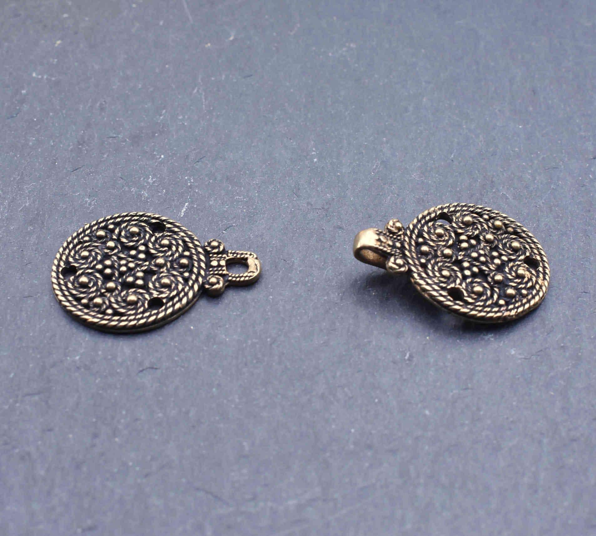 Birka Garment Clasp in Bronze Granulation Technique - Medieval ...