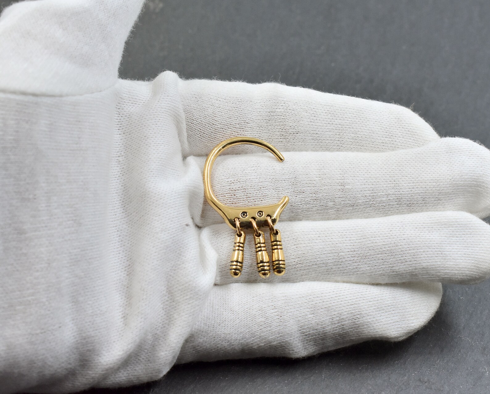 Alemannic Temple Ring Germanic Bronze Earring Replica - Etsy