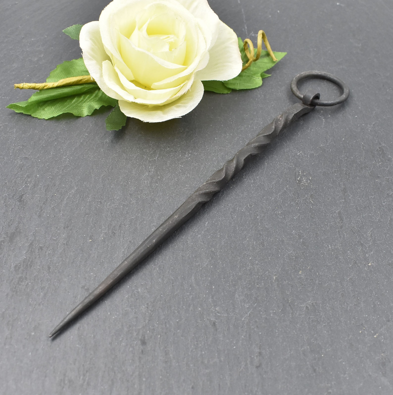 Hand Forged Robe Needle of the Rus Vikings Medieval Ring Pin - Etsy