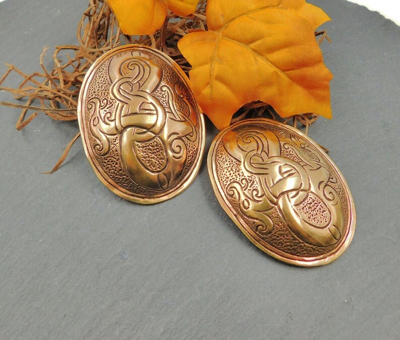 Viking Brooch Set in Broa or Oseberg Style of Bronze Apron - Etsy