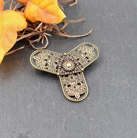 Viking Cloverleaf Brooch Robe Brooch for the Rus Vikings | Etsy