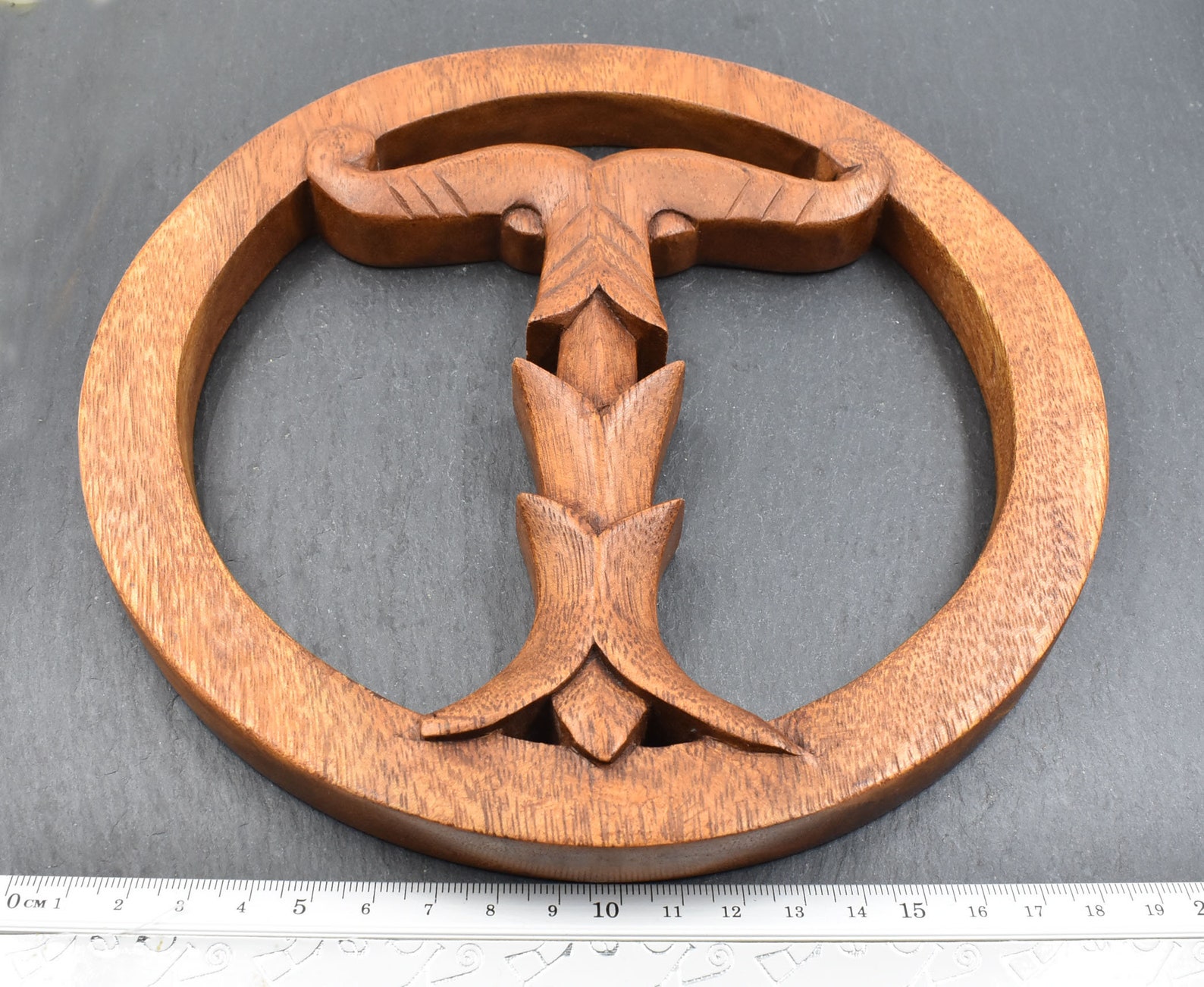 Irminsul Wooden Decoration Ø 20 Cm - Medieval Decoration From BELANAS ...