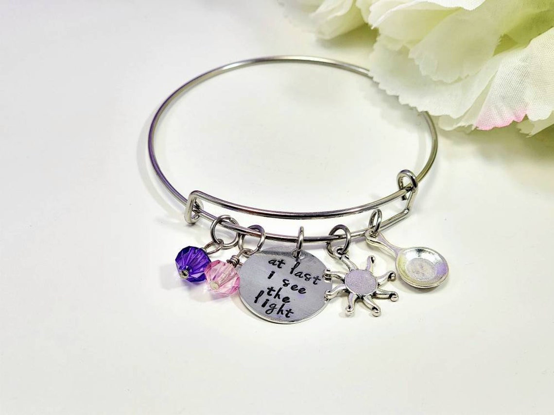 Tangled Inspired Bracelet Rapunzel Bracelet at Last I See - Etsy
