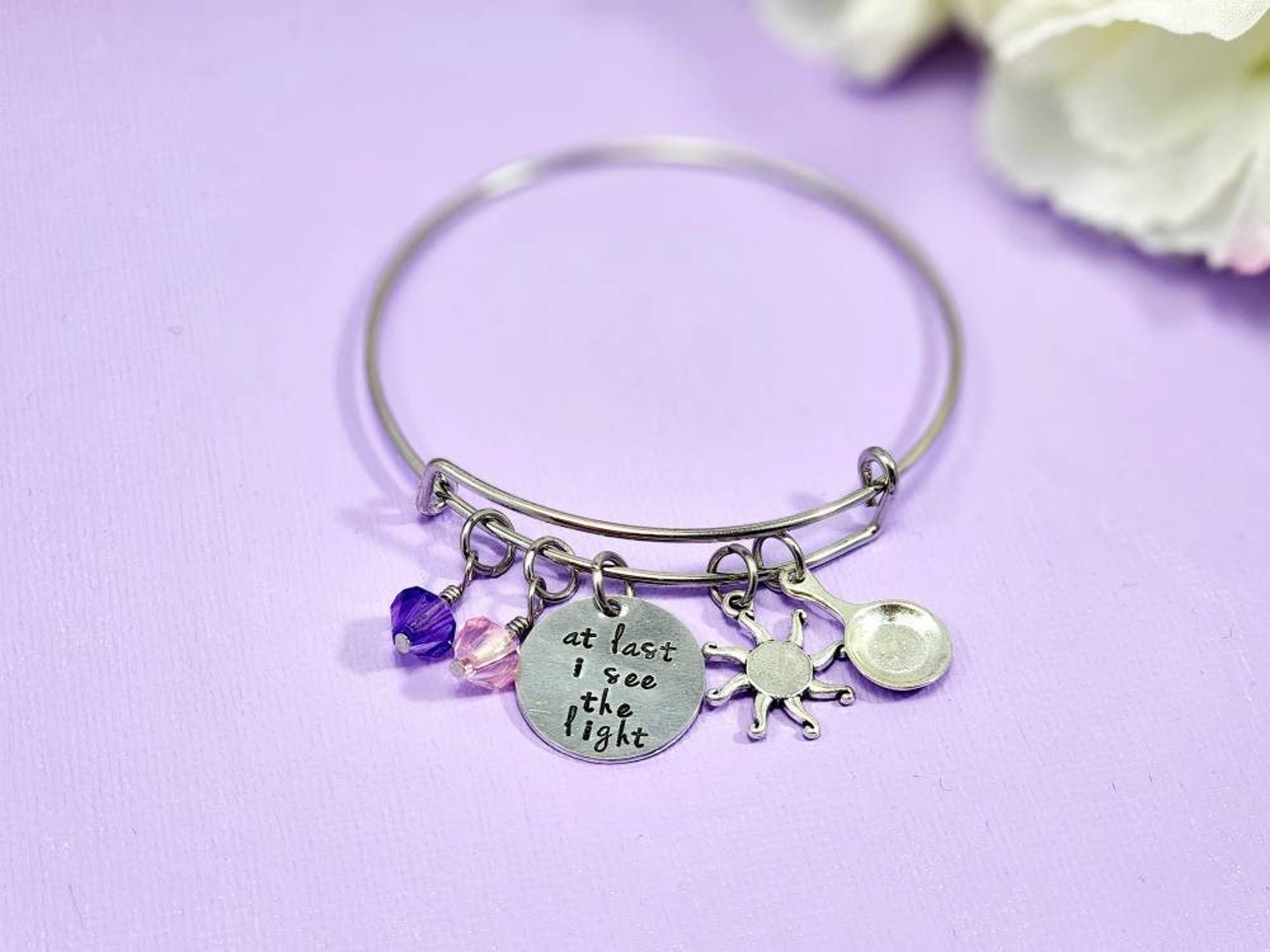 Tangled Inspired Bracelet Rapunzel Bracelet at Last I See - Etsy