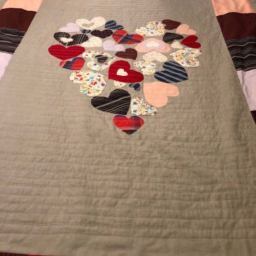 Custom Memorial Quilt / Memory Quilt On-point Squares - Etsy