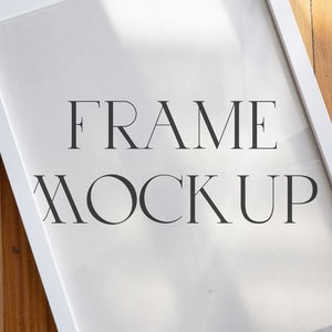 Portrait Frame Mockup With Light Reflection, A4 Close up ,art Poster ...