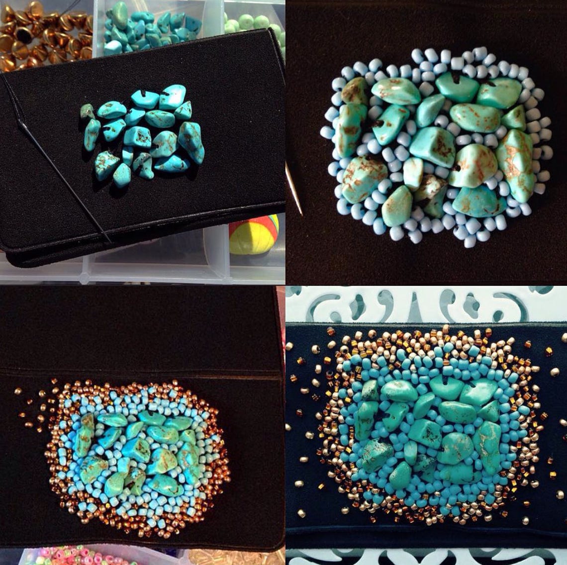 Birth Control Case Beaded Birth Control Case Blue Pill - Etsy