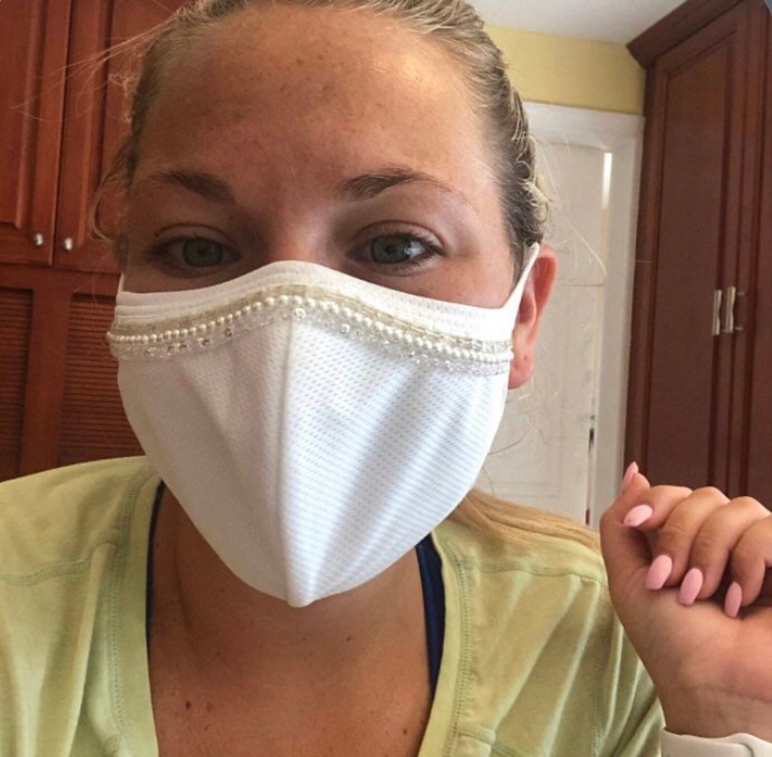 Face Mask White Face Mask Beaded Face Mask Bride Face | Etsy