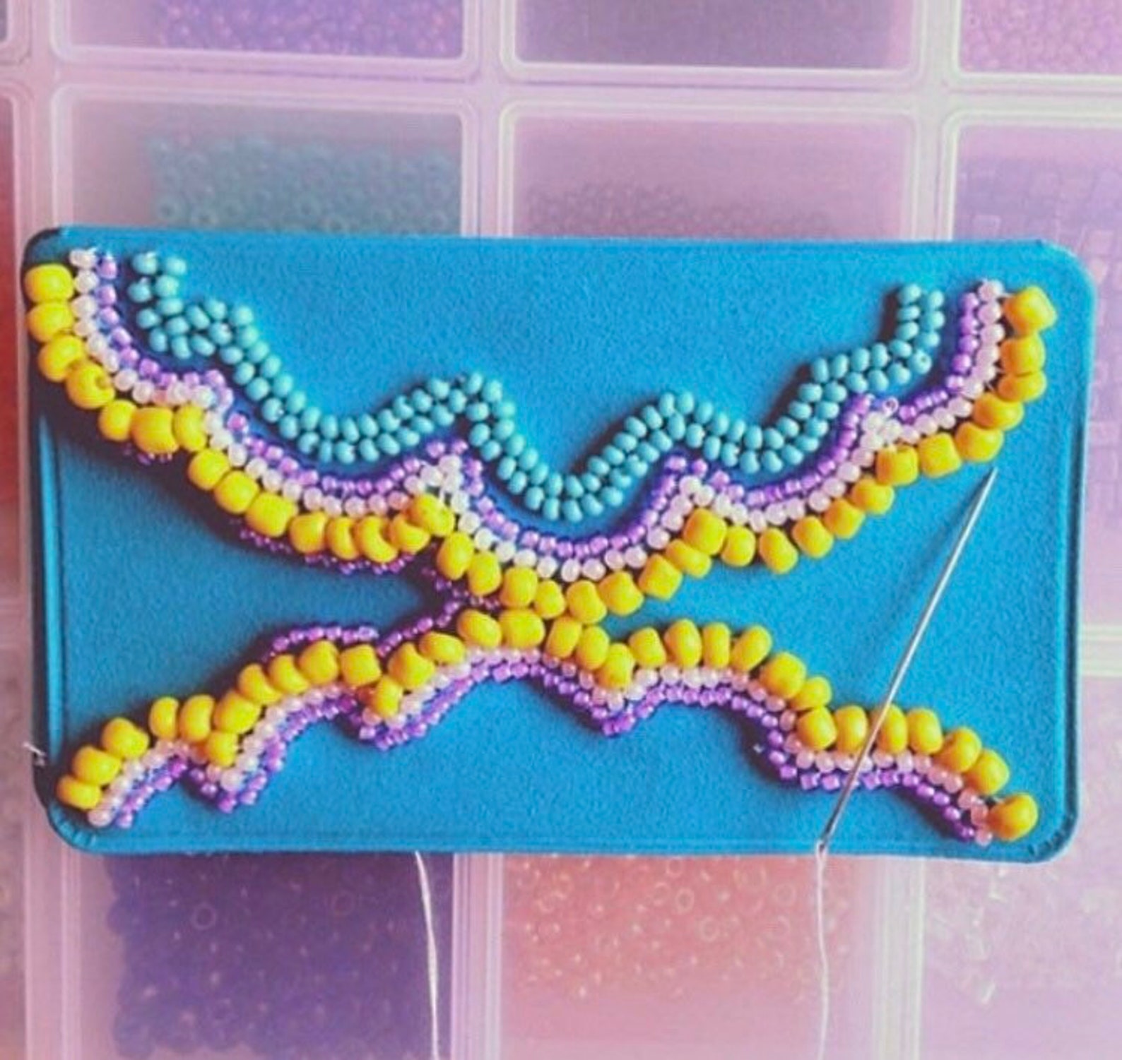 Pastel Birth Control Case Beaded Birth Control Case Pastel | Etsy