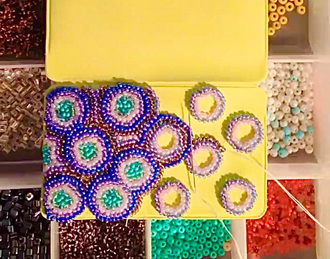 Purple Birth Control Case Beaded Birth Control Case Purple | Etsy