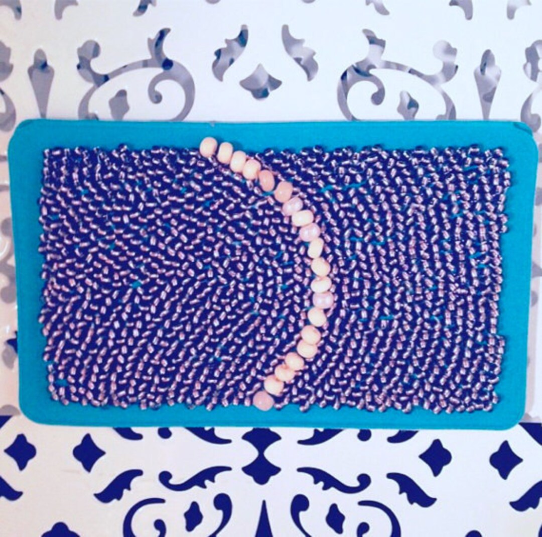 Purple Birth Control Case | Beaded Birth Control Case | Purple Pill ...