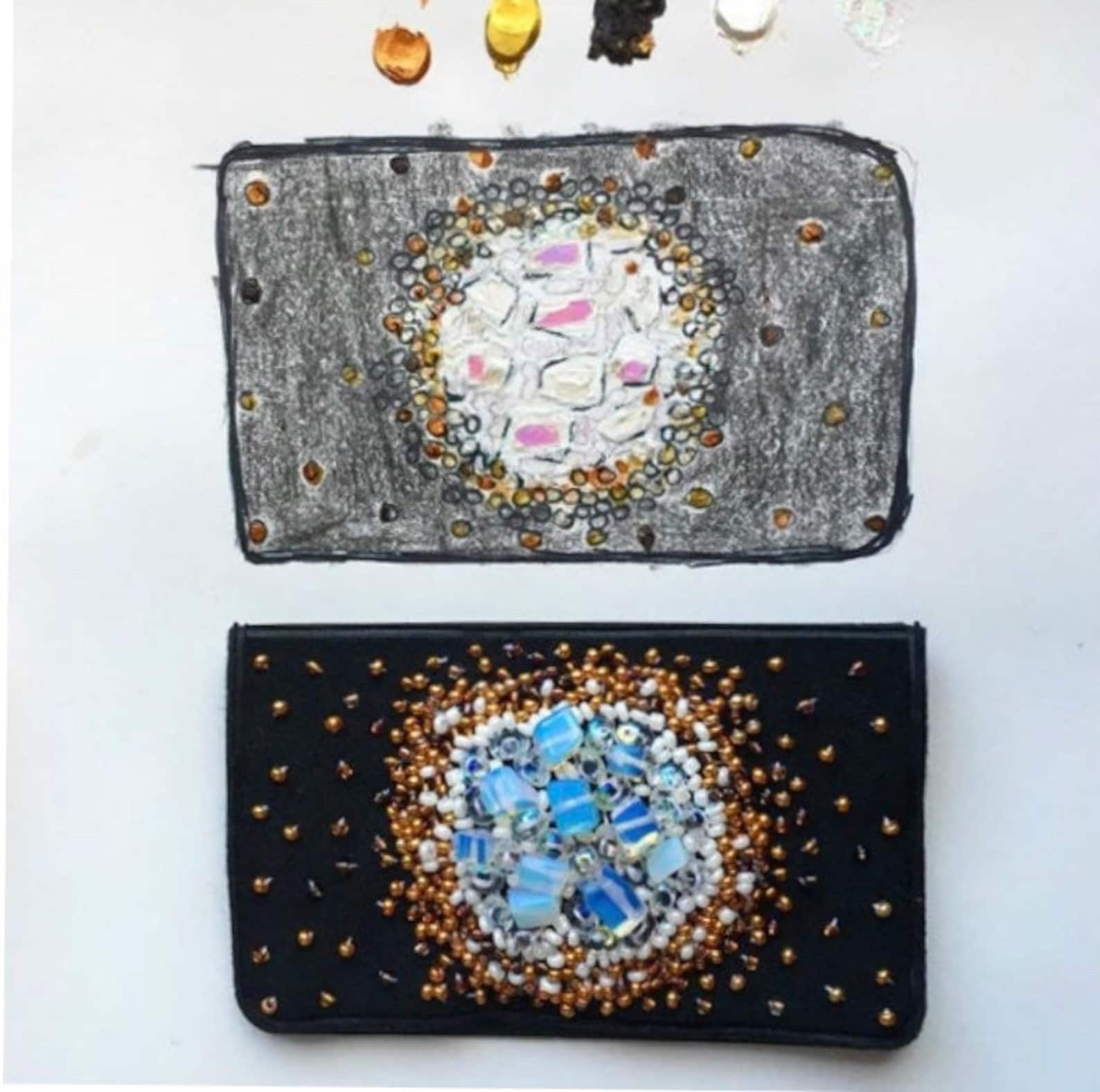 Birth Control Case Beaded Birth Control Case Blue Pill - Etsy