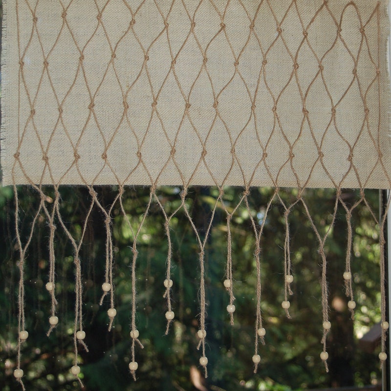 Macrame Valance for Window - Etsy