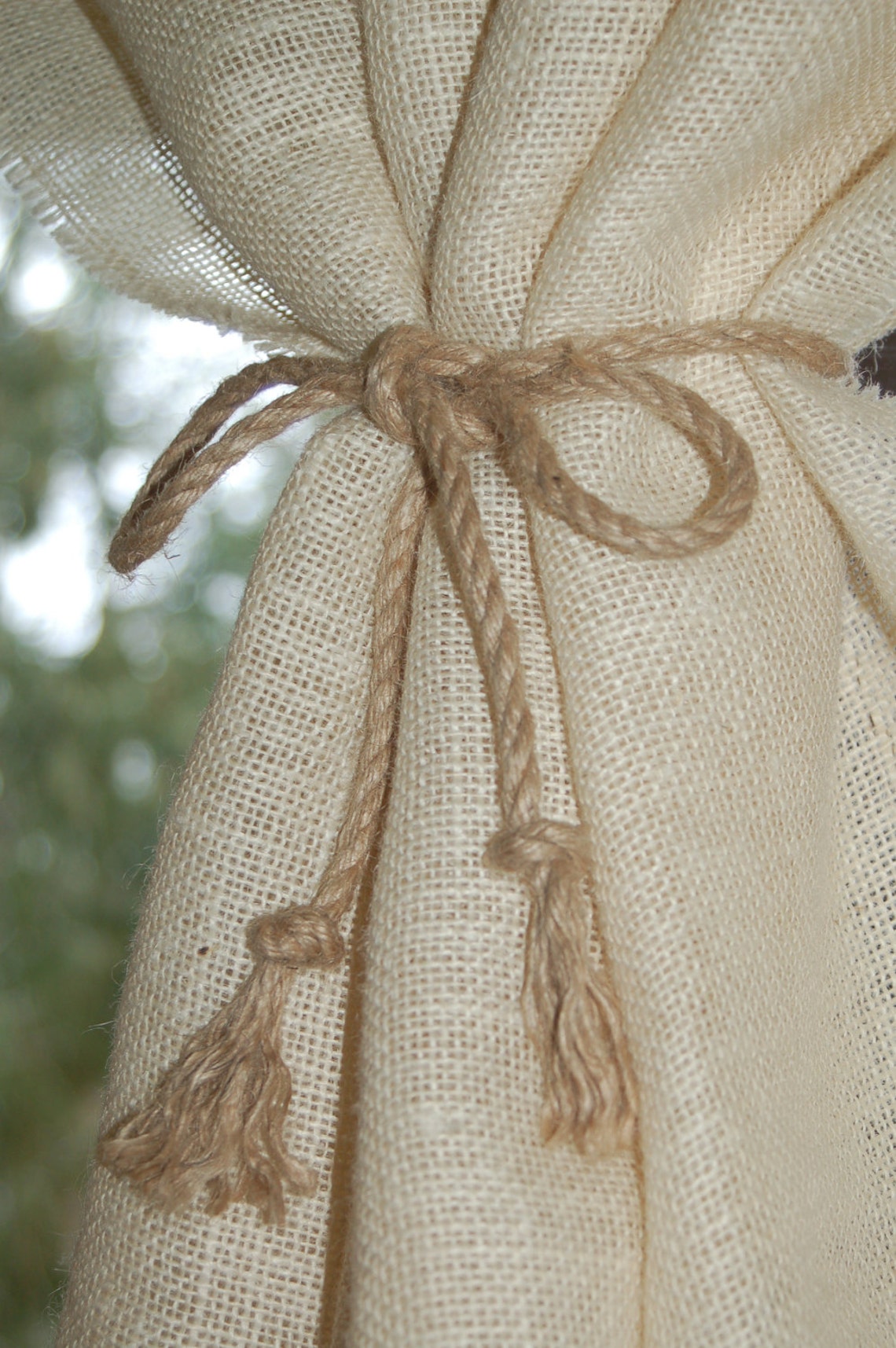 Jute Rope Tieback, Rustic, Simple, Nautical Window Treatment. Nursery ...