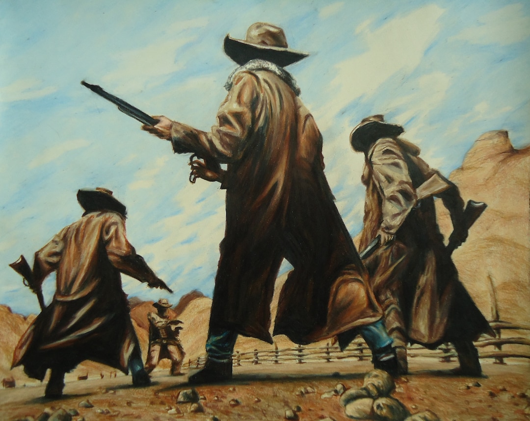 Original Once Upon A Time in the West, Western Artwork, Country Decor ...