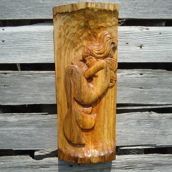 Wood Mermaid - Etsy