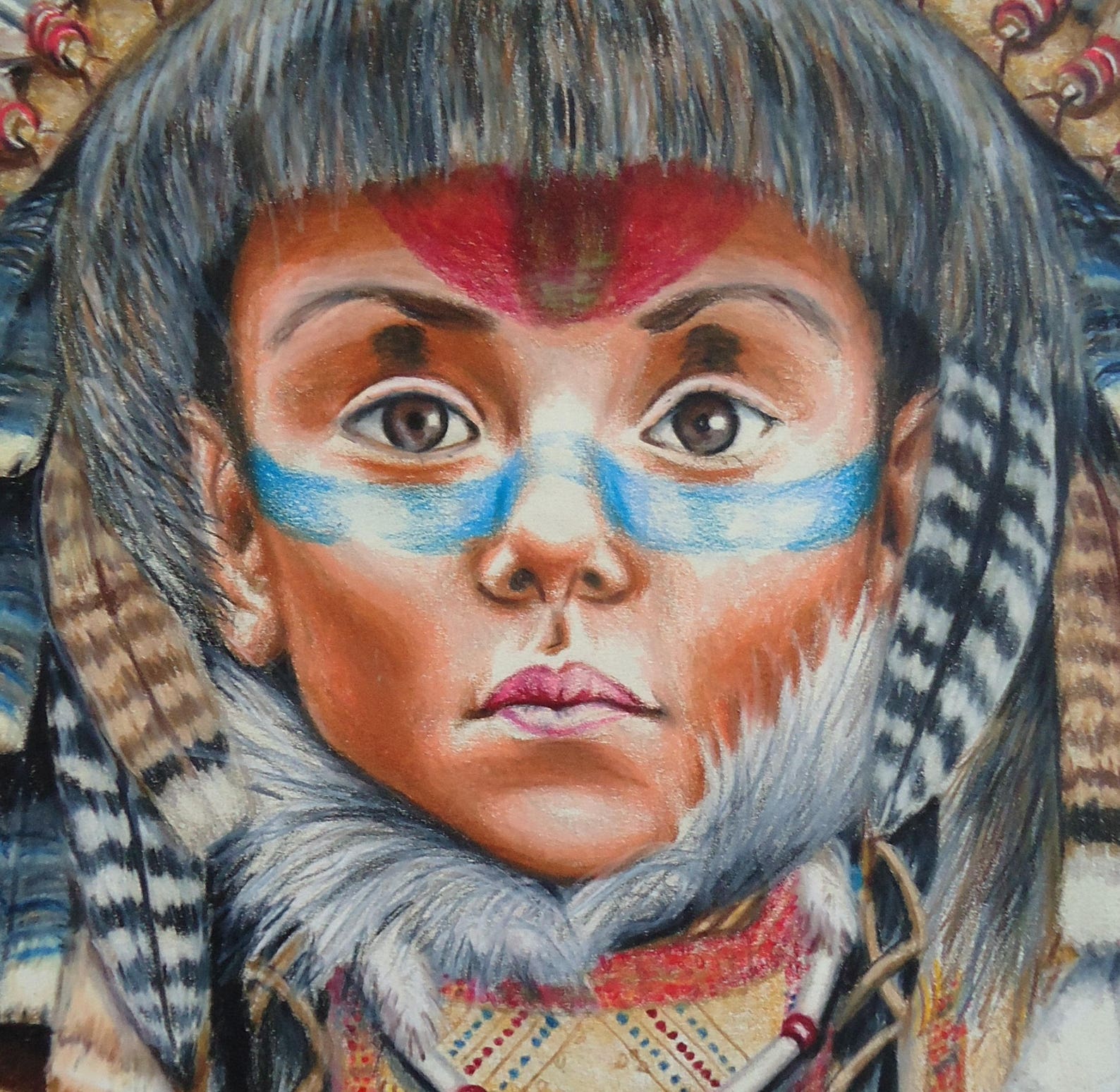 Native American Child Portrait Native American Headdress | Etsy
