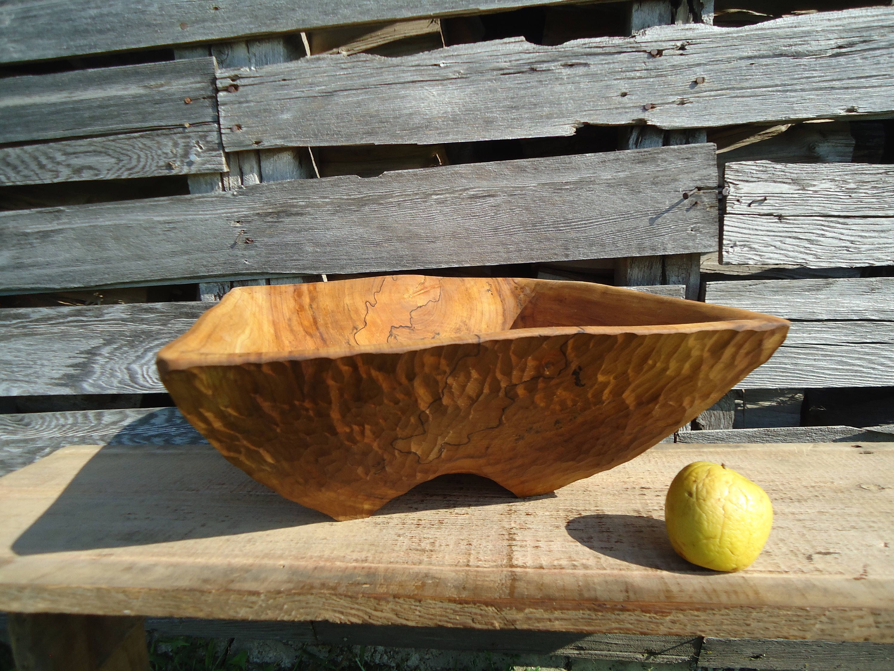Large wood bowl Table centerpiece Wood gift Maple wood - Etsy Nederland