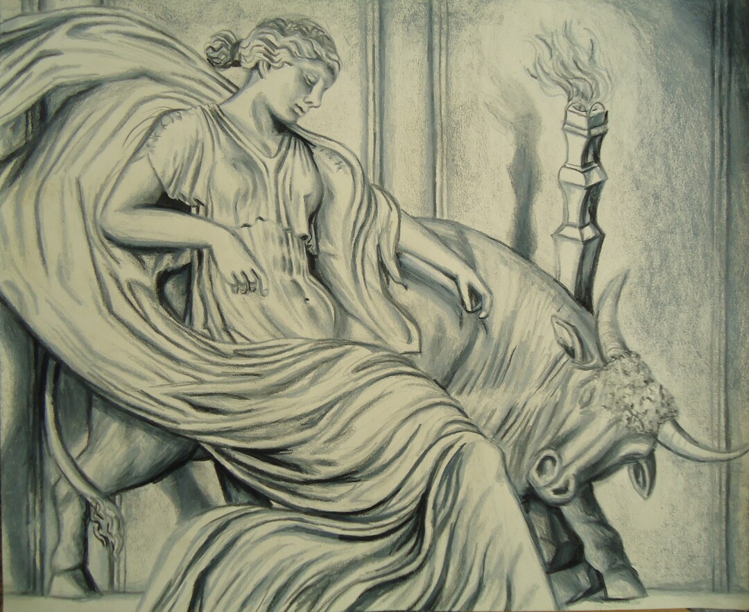 Original Rome Art Beauty and the Beast Art Rome Artwork - Etsy