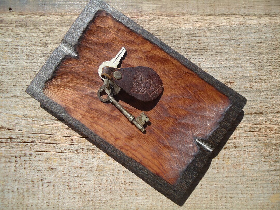 Redwood Key Tray, Salvaged Barn Board Tray, Wood Key Tray, Small Ring ...