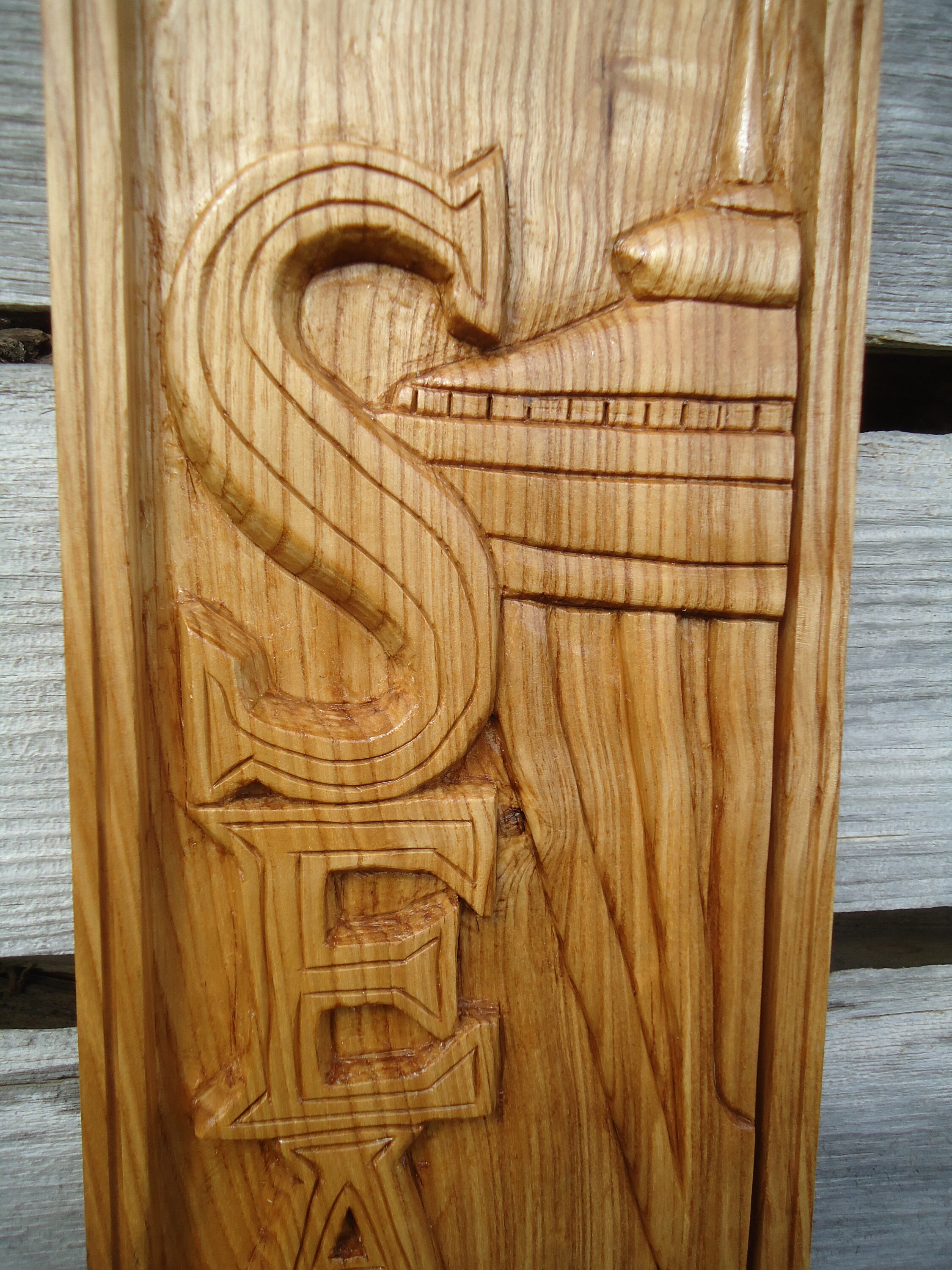 Carved Seattle Wood Sign, Seattle Gift, Wood Carving, Seattle Gifts ...