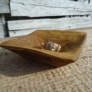 Wood Ring Tray, Sumac Wood Tray, Wood Key Tray, Anniversary Gift, Ring ...