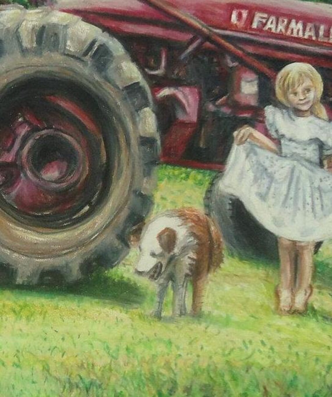 Farmall Art Rustic Art Father Daughter Art Original - Etsy