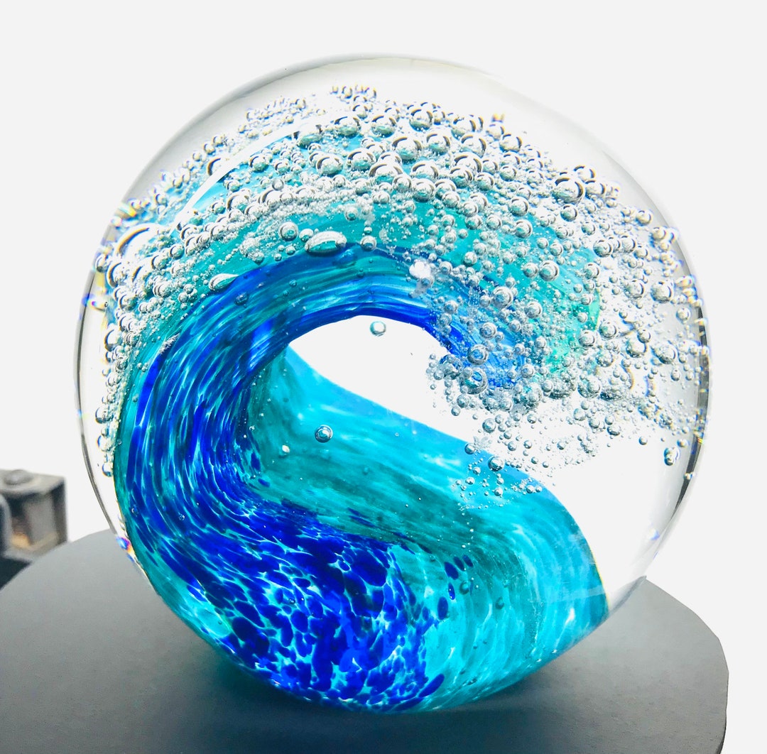 Glass Ocean Wave NEW Hand-made From Molten Glass Each is - Etsy