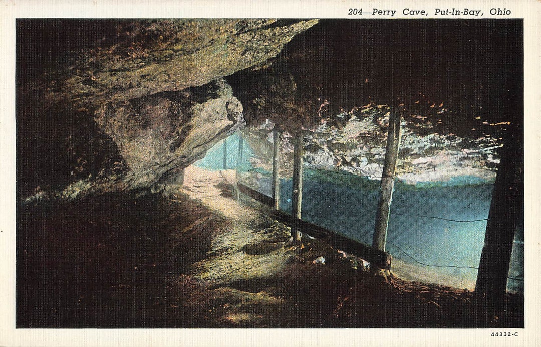 Put-in-bay, Ohio Postcard Perry Cave About 1920s - Etsy