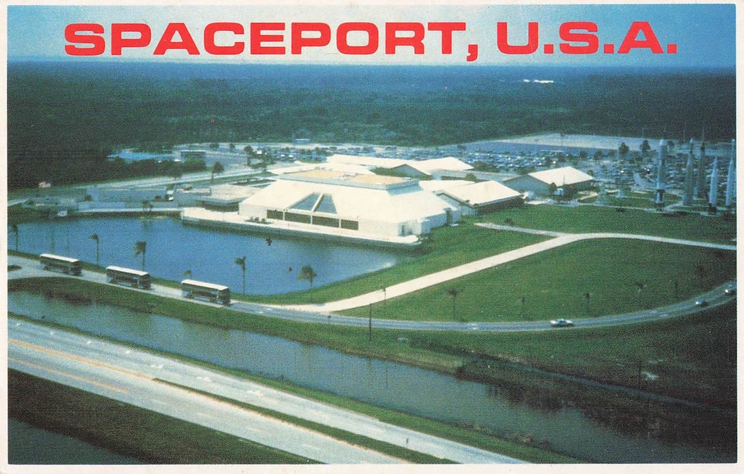 Kennedy Space Center, Florida Postcard Aerial View of Spaceport, U.S.A. 1970s - Etsy