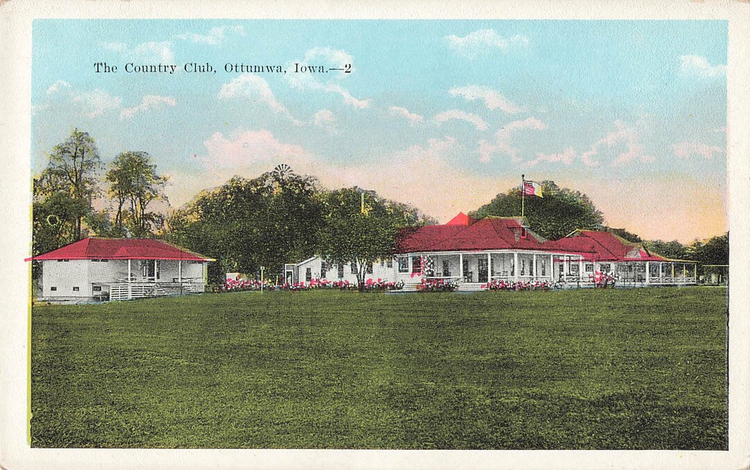 Ottawa, Iowa Postcard the Country Club About 1920s - Etsy