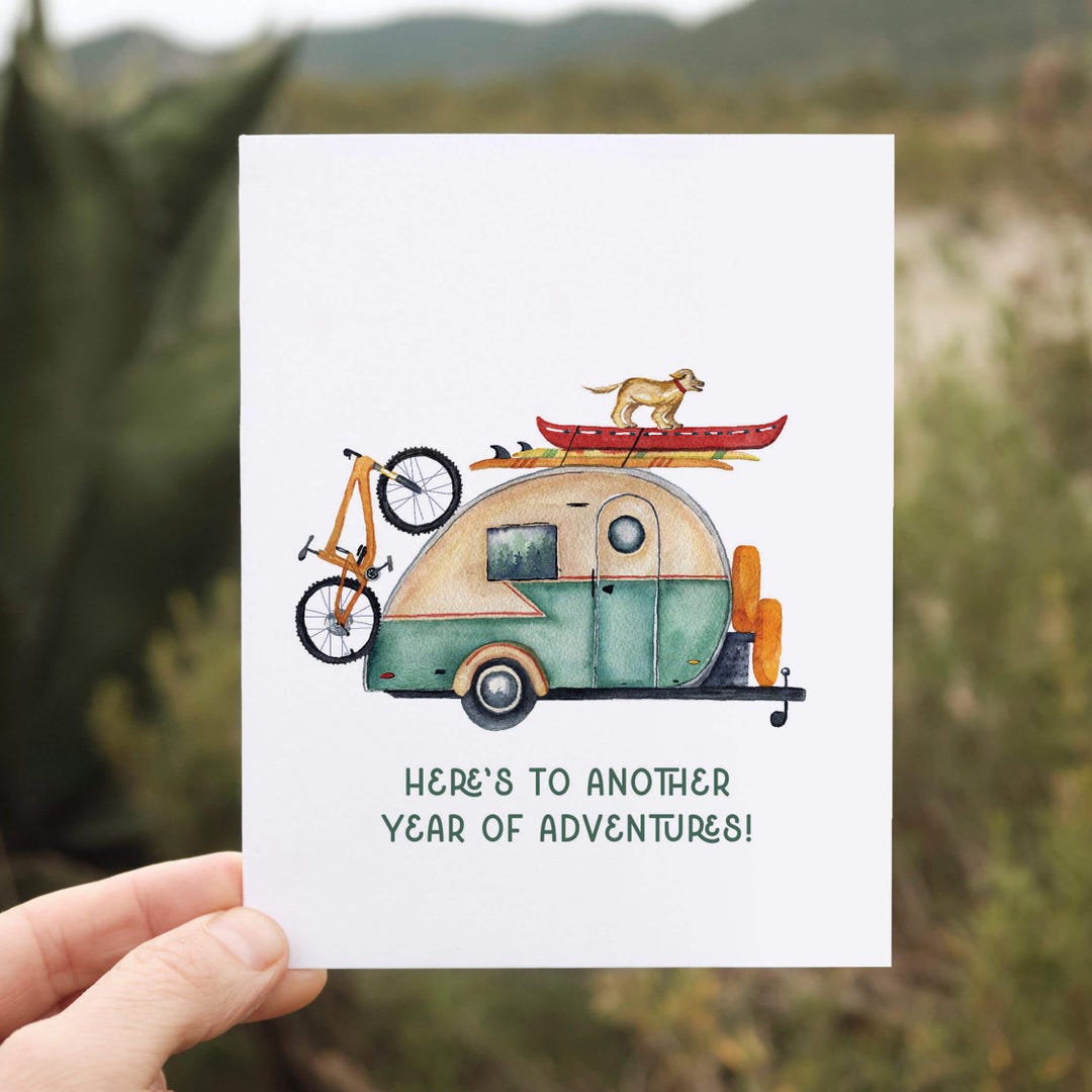 Adventure Birthday Card | Happy Birthday Year of Adventures Outdoor ...