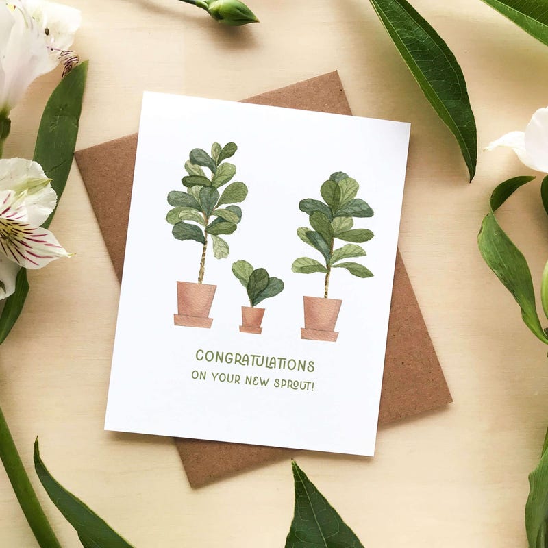 Congratulations Card Watercolor - Etsy