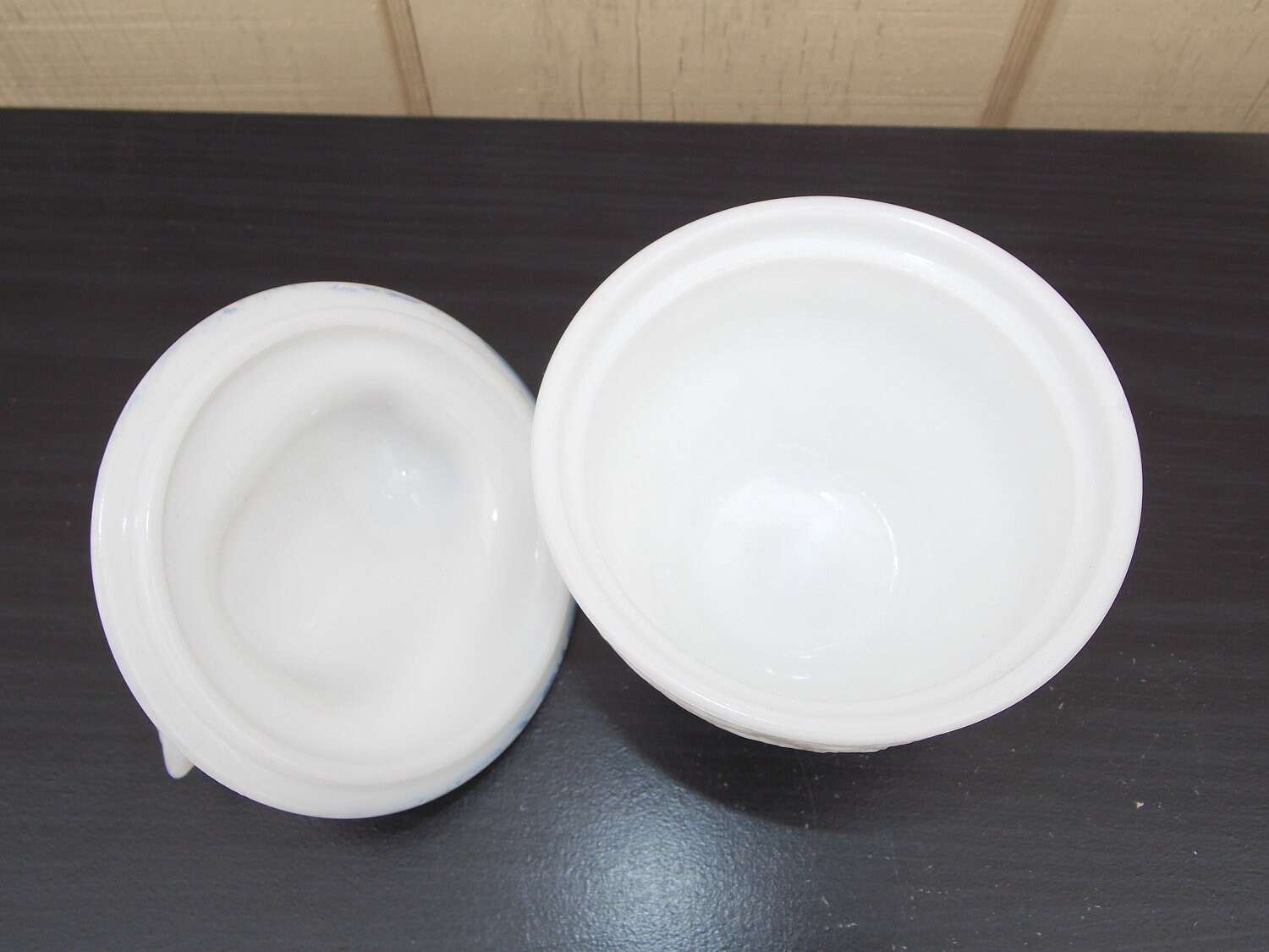 Vintage Avon 11 Round Milk Glass Chicken on Pot Compote Bowl - Etsy