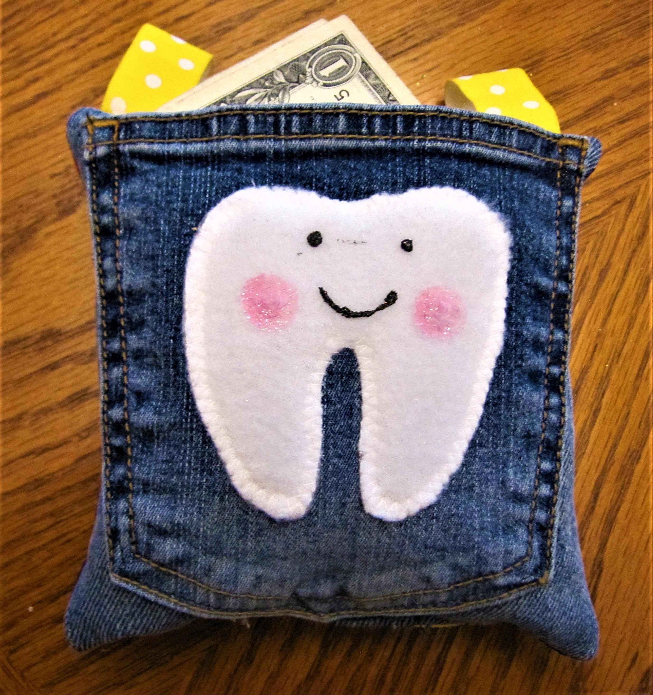 Tooth Fairy Pillow With Upcycled Denim - Etsy