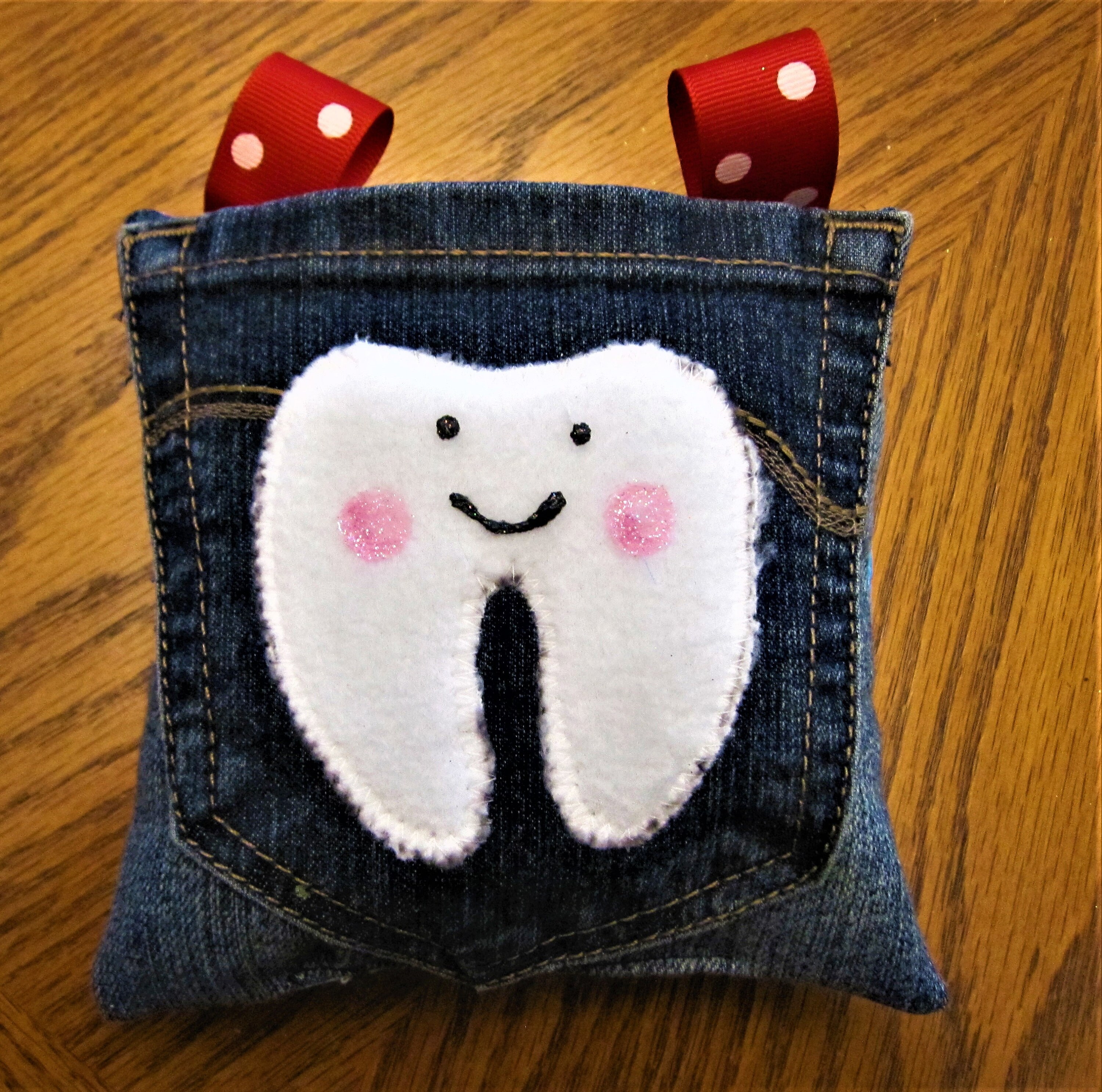 Tooth Fairy Pillow With Upcycled Denim - Etsy